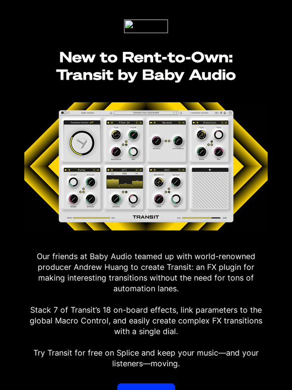 Splice: Transit by Baby Audio is now on Splice—try for free | Milled