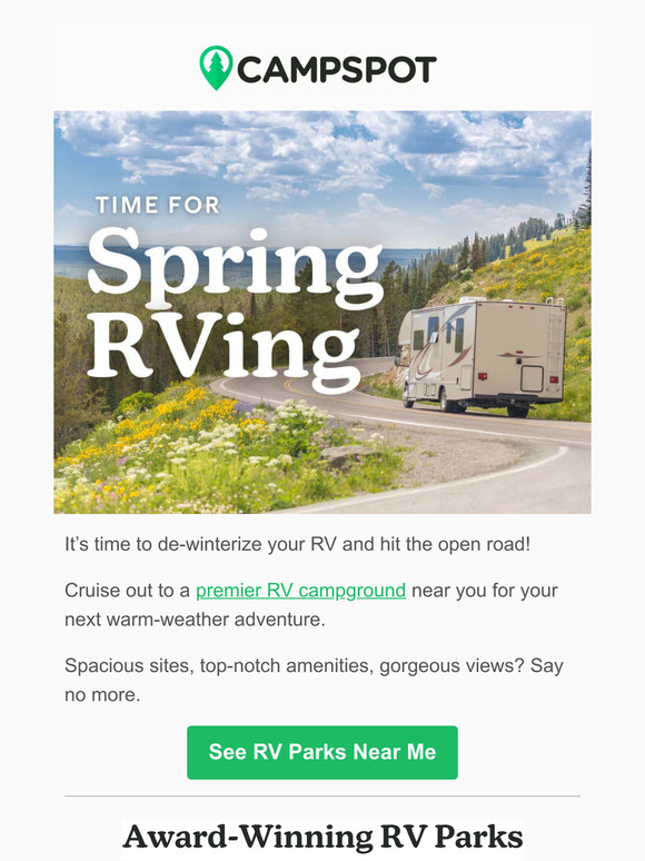 Campspot: Finally! Spring RVing is HERE 🚐 | Milled