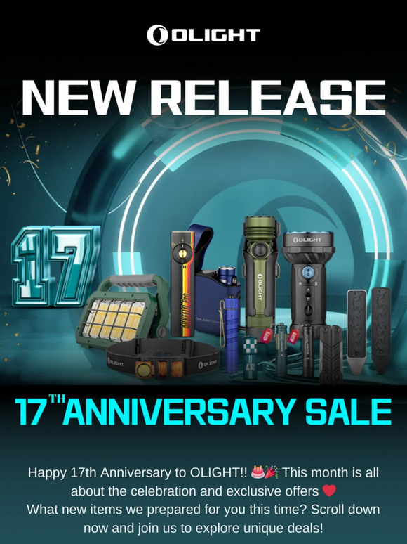 Olight: 🥳NEW Release | OLIGHT 17th Anniversary Sale | Milled