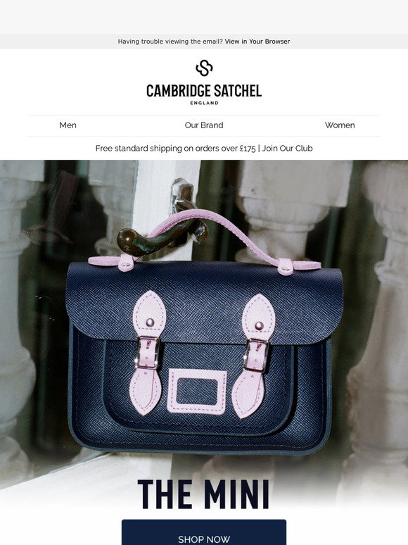 Cambridge Satchel: The Mini | New Limited Edition Colours | Milled