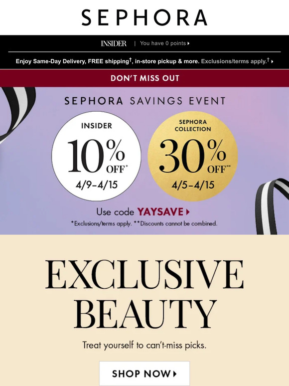 Sephora Email Newsletters: Shop Sales, Discounts, and Coupon Codes