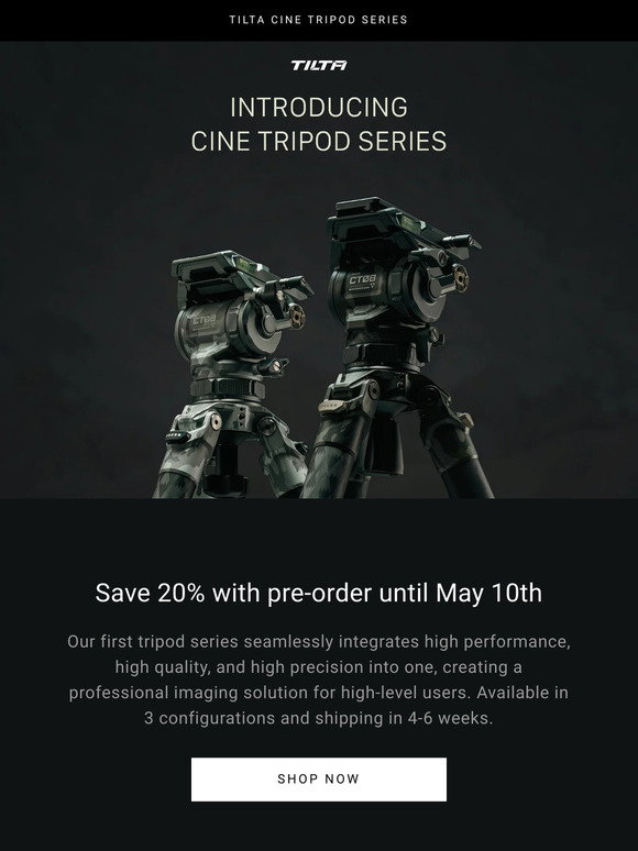Tilta: Introducing Tilta Cine Tripod Series | Milled