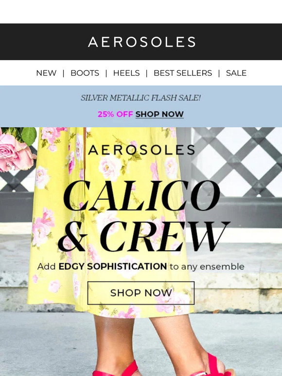 Aerosoles: CALICO & CREW: OUR NEWEST SCULPTURAL HEELS | Milled