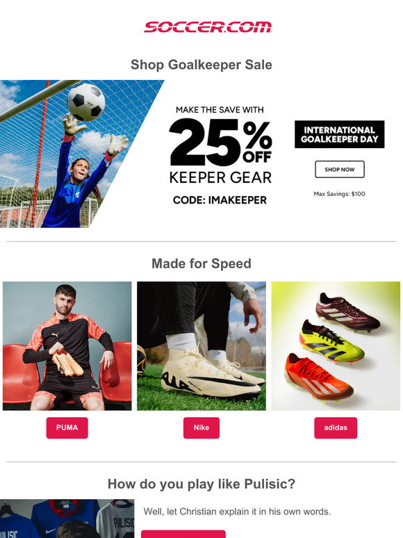 Soccer.com: ⚽ Your Club. Your Team. Your Gear. | Milled