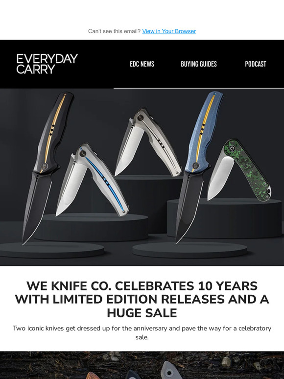 Everyday Carry: Upgrade Your Everyday Carry With WE's Anniversary Sale ...