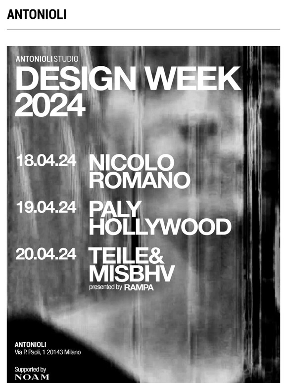 DAAD Dantone: ANTONIOLI STUDIO DESIGN WEEK | Milled