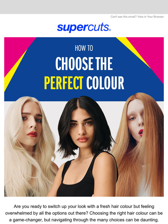 Supercuts: What hair colour type should you choose?🎨 | Milled