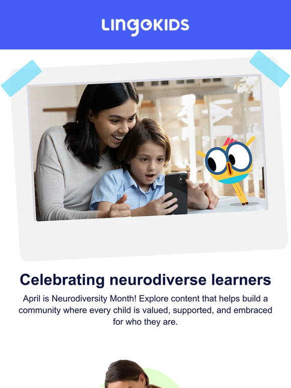 Lingokids: Parenting Tips Newsletter: Celebrating neurodiversity | Milled