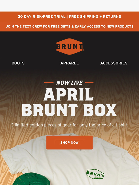 BRUNT Workwear: ⛳ The April BRUNT Box is HERE 🏌️ | Milled