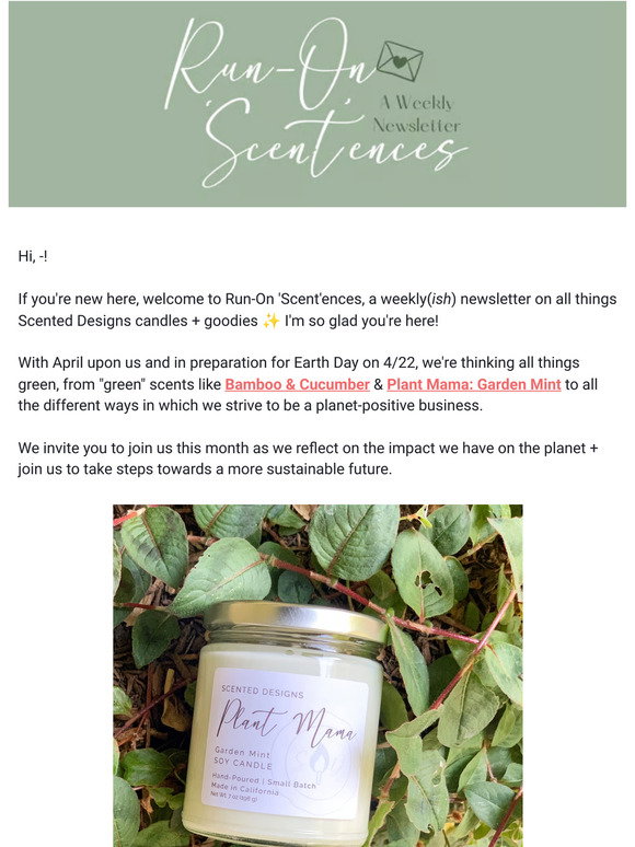 Scented Designs: Go Green: Spring Scents, Sustainable Style 🌎 | Milled