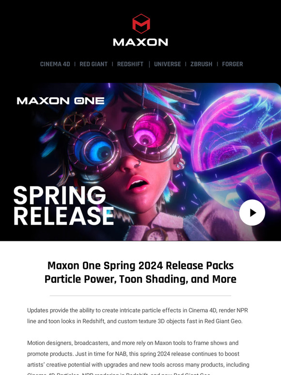 Maxon: April 2024 Release Highlights | Milled