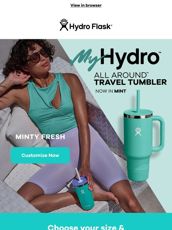 Hydro Flask: NEW COLOR: Mint Travel Tumblers are here | Milled