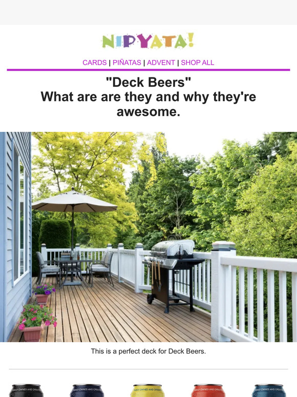NIPYATA: 'Deck Beers' - what are they? | Milled