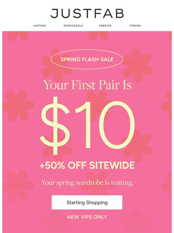JustFab Email Newsletters: Shop Sales, Discounts, and Coupon Codes