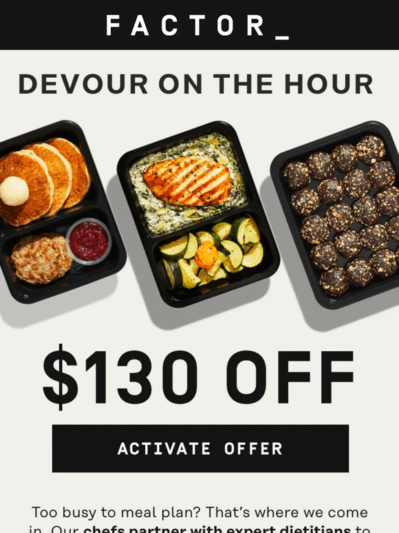 Factor: Breakfast, lunch, dinner [and everything in between] | Milled