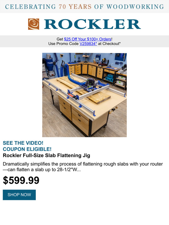 Rockler Woodworking and Hardware: Introducing the Full-Size Flattening ...