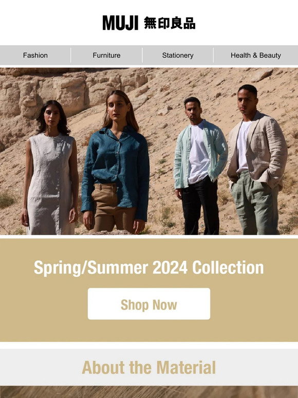 MUJI: Spring/Summer 2024 Collection | Milled