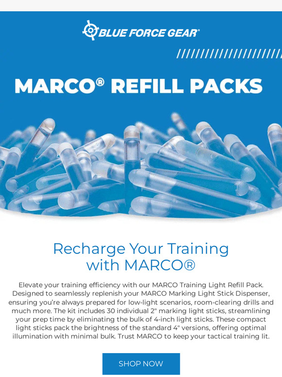 Blue Force Gear: Enhance Your Tactical Training with MARCO Light Refill ...