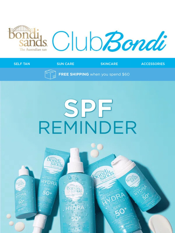 Bondi Sands: Reminder: It's Time To Reapply Your SPF ☀️ | Milled