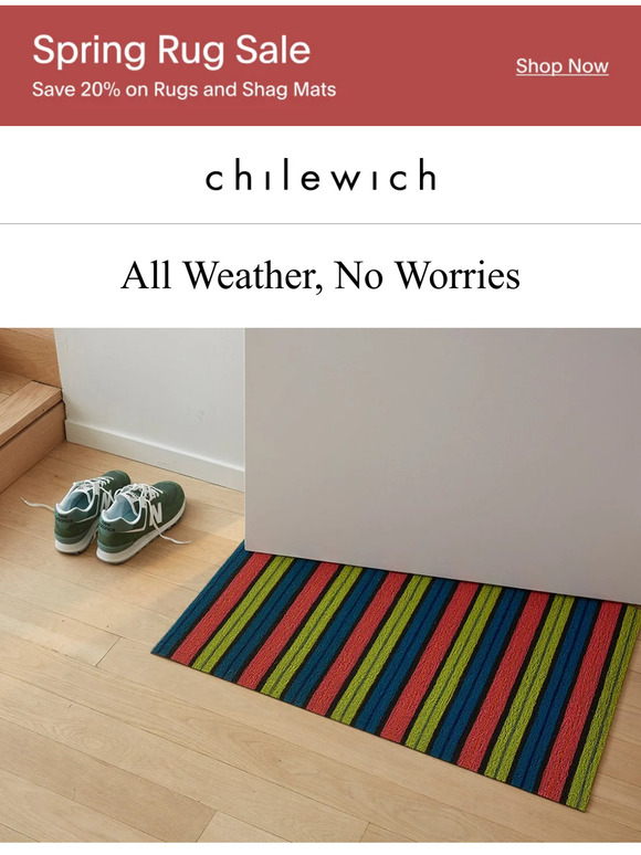 Chilewich: New Shag Mats Made for Spring Showers | Milled