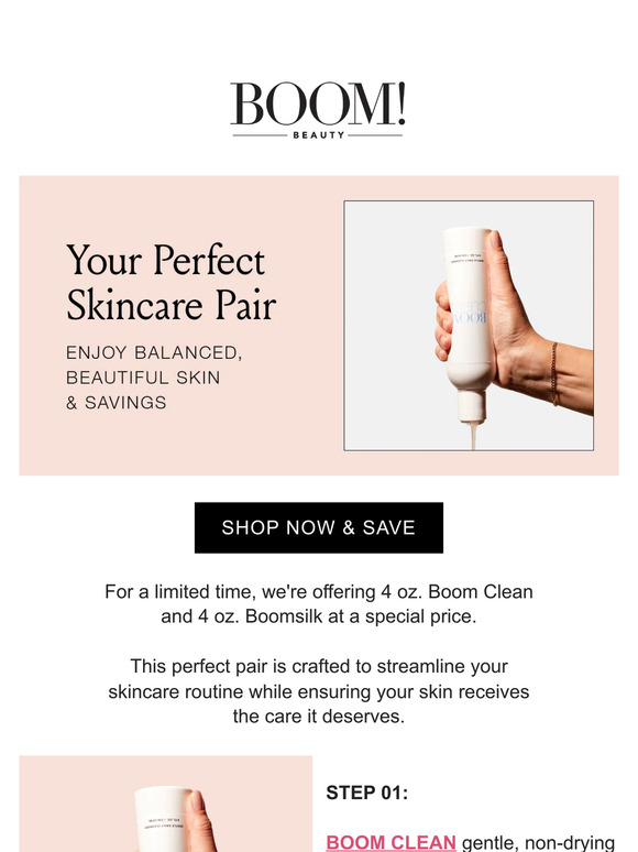 BOOM Beauty: Your perfect skin pair awaits | Milled