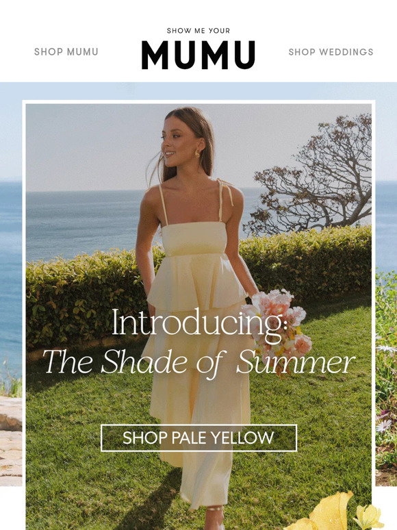 Show Me Your Mumu: INTRODUCING: PALE YELLOW BRIDESMAIDS | Milled