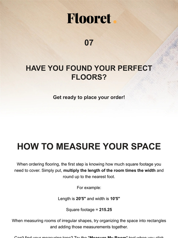 Flooret: Step 7: How to Measure Your Space for a Full Flooring Order ...