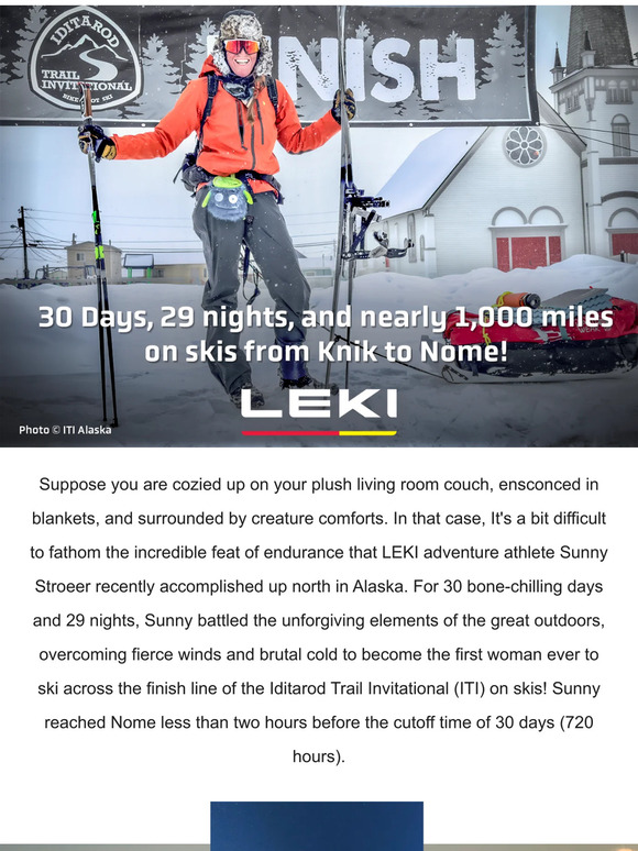 LEKI: The First woman ever to finish the Iditarod Trail Race on Skis ...