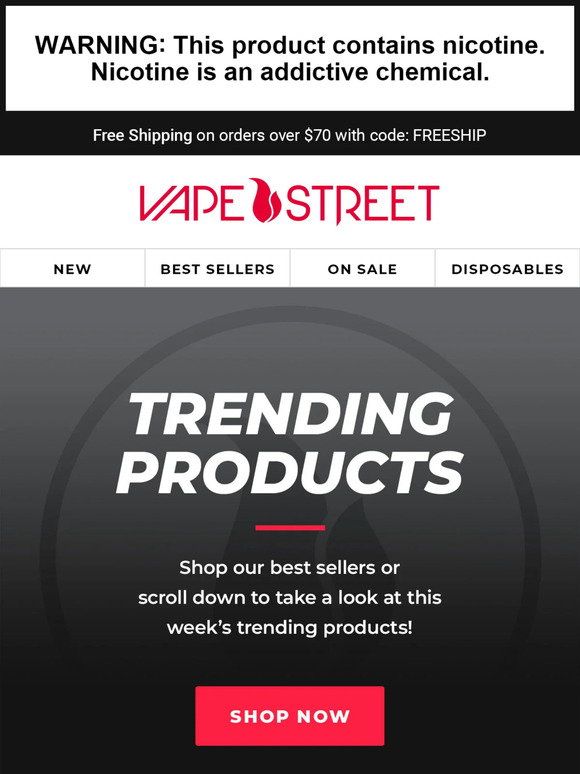 Vape Street: Trending Items you don't want to miss!🔥👀 | Milled