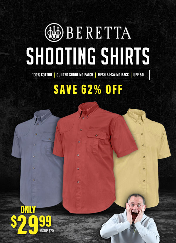 Field Supply: Beretta Shooting Shirts from 30 bucks | Milled