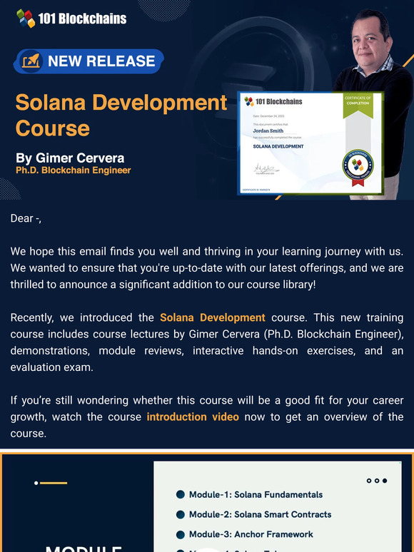 101 Blockchains: Did You Check Our New Solana Development Course 🎯 | Milled
