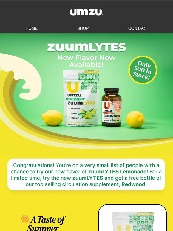 UMZU: Get it while you can! New summer flavor from UMZU – Only 500 ...