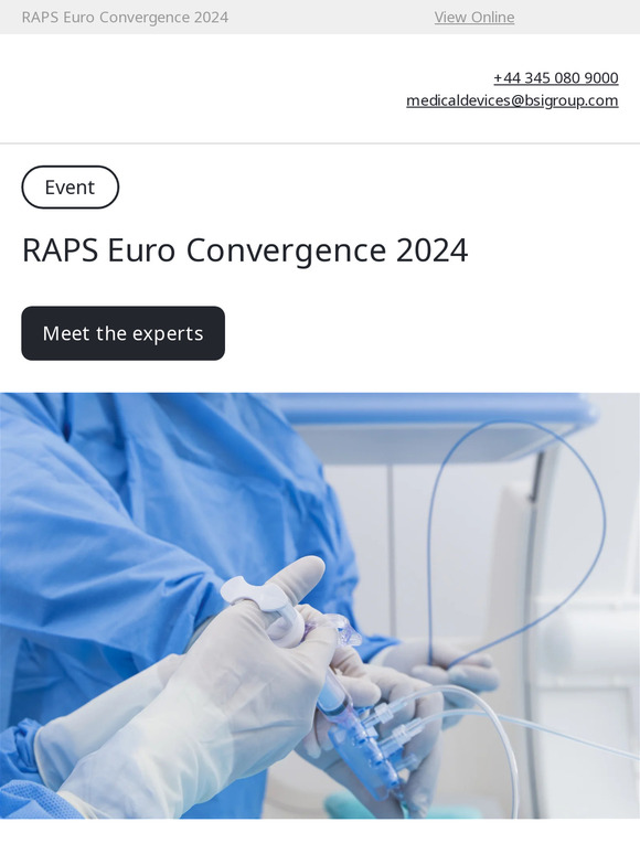 BSI: Meet The Experts at RAPS Euro Convergence 2024! | Milled