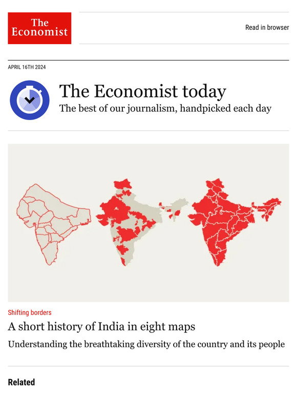 The Economist: A short history of India in eight maps | Milled