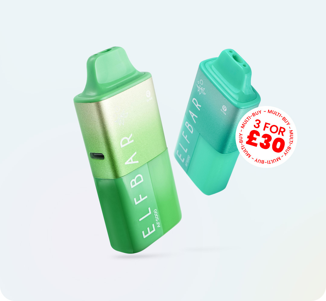 Vape Superstore: Discover ELFBAR's AF5000 | Buy 3 for £30 | Milled