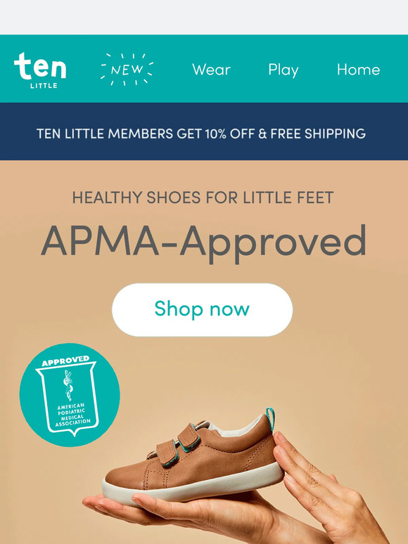 Ten Little: Our shoes are APMA-Approved! ️🏆 | Milled