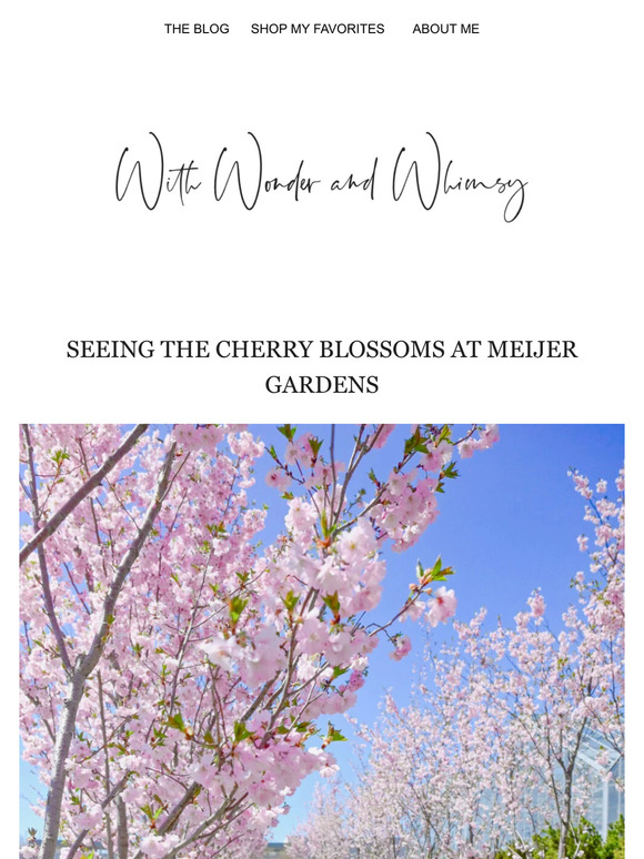 With Wonder and Whimsy: Seeing the Cherry Blossoms at Meijer Gardens ...