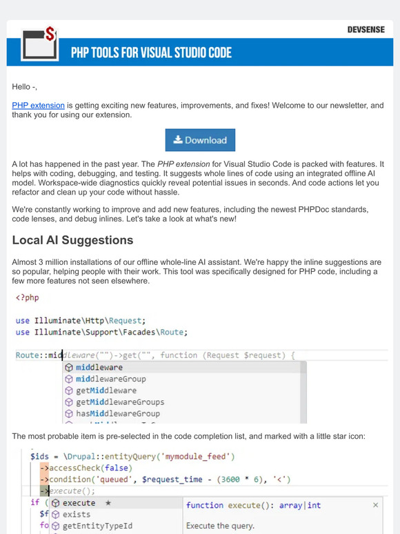 DevSense: Discover What's New in PHP for VS Code: Your Feature Overview ...