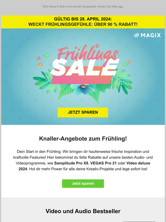 MAGIX: DER FRÜHLING KOMMT: Entdecke über 30 Angebote von MAGIX! | Milled