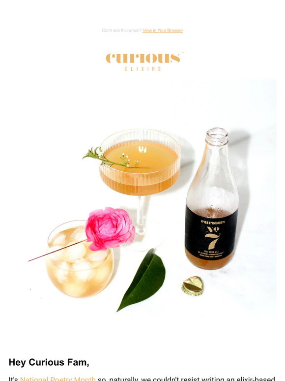Curious Elixirs: a poem you can drink! | Milled
