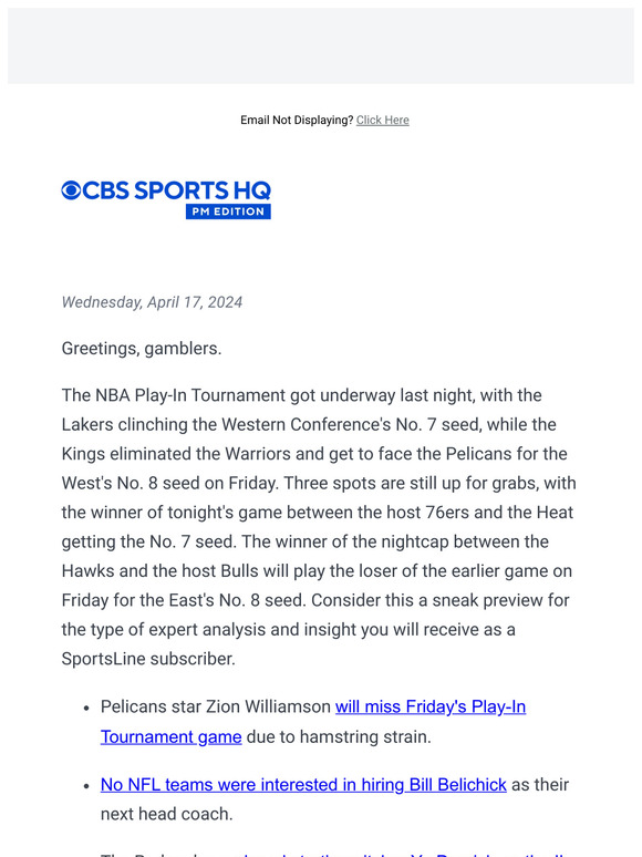 CBS Sports: Will Hawks cover vs. Bulls? | NBA slaps Dontay Porter with ...