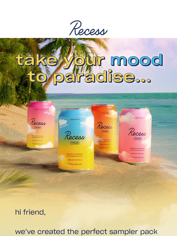 Recess: introducing the Recess Mood paradise sampler 🌊 | Milled