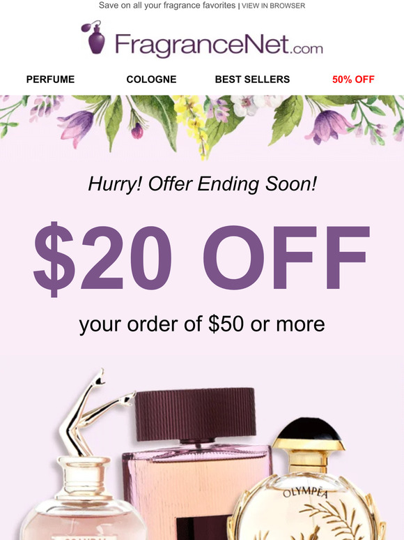 FragranceNet: FRAGRANCENET COUPON ACTIVATED: $20* OFF | Milled