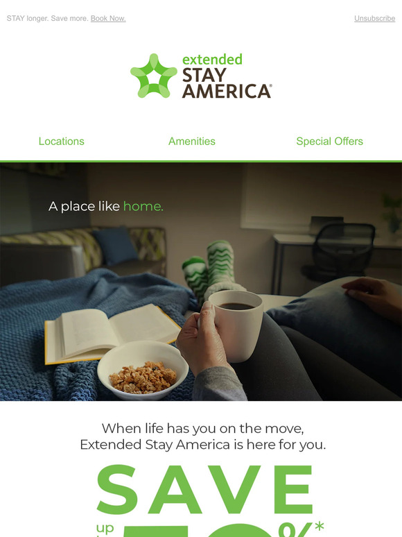 Extended Stay America: Get settled. STAY longer. Save more. | Milled