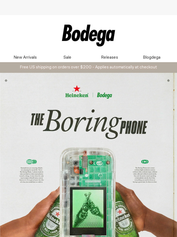 Bodega: Introducing: Heineken x Bodega 'The Boring Phone' 📱 | Milled