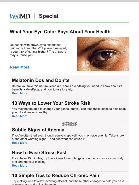 WebMD: What Your Eye Color Says About Your Health | Milled