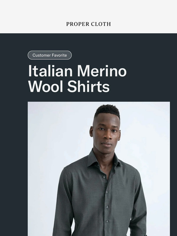 Proper Cloth: The Merino Wool Shirt Collection | Milled