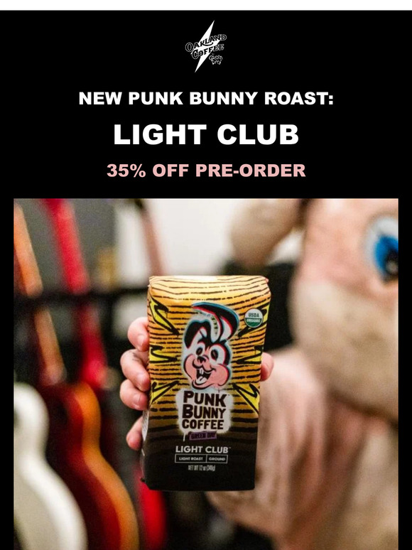 Oakland Coffee Works: ☕ NEW PUNK BUNNY ROAST: LIGHT CLUB ☕ | Milled