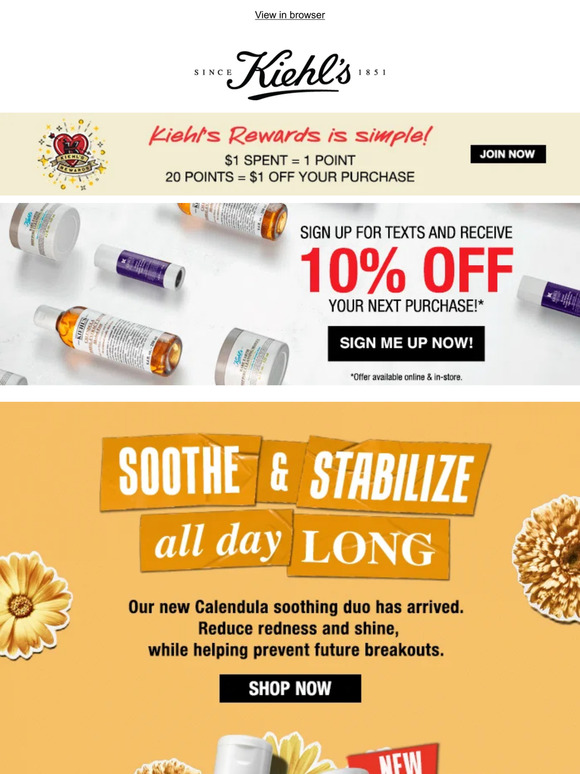 Kiehl's: Discover Our NEW Calendula Emulsion!🏵️ | Milled