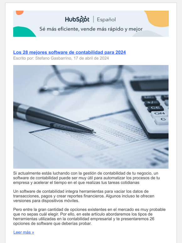 HubSpot: Los 28 mejores software de contabilidad para 2024 | Milled